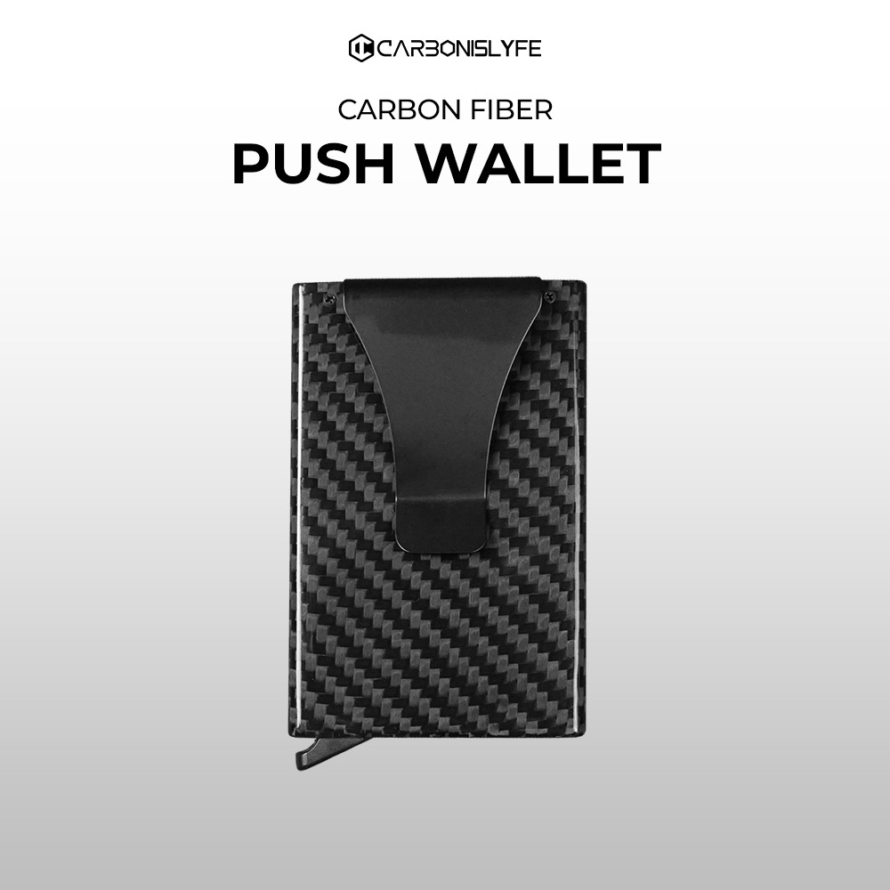 CARBON IS LYFE - Push Wallet - Progressive Carbon Fiber Wallet | Shopee ...