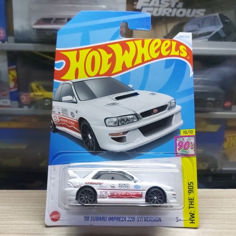 Hot WHEELS 98 SUBARU IMPREZA 22B STI VERSION WHITE 2024 | Shopee Philippines