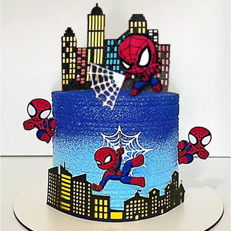 Print SPIDERMAN CAKE TOPPER SET/SPIDERMAN THEME CAKE DECORATION ...