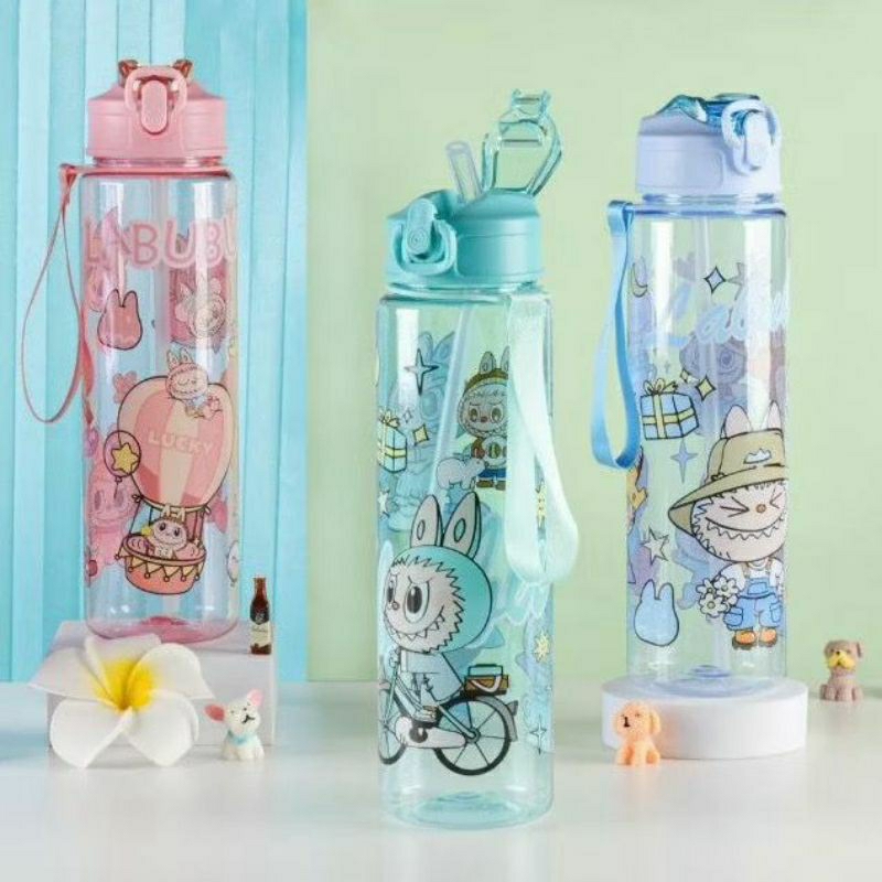 Transparent Clear Viral Bottle 900ml Capacity Viral Clear Drinking ...
