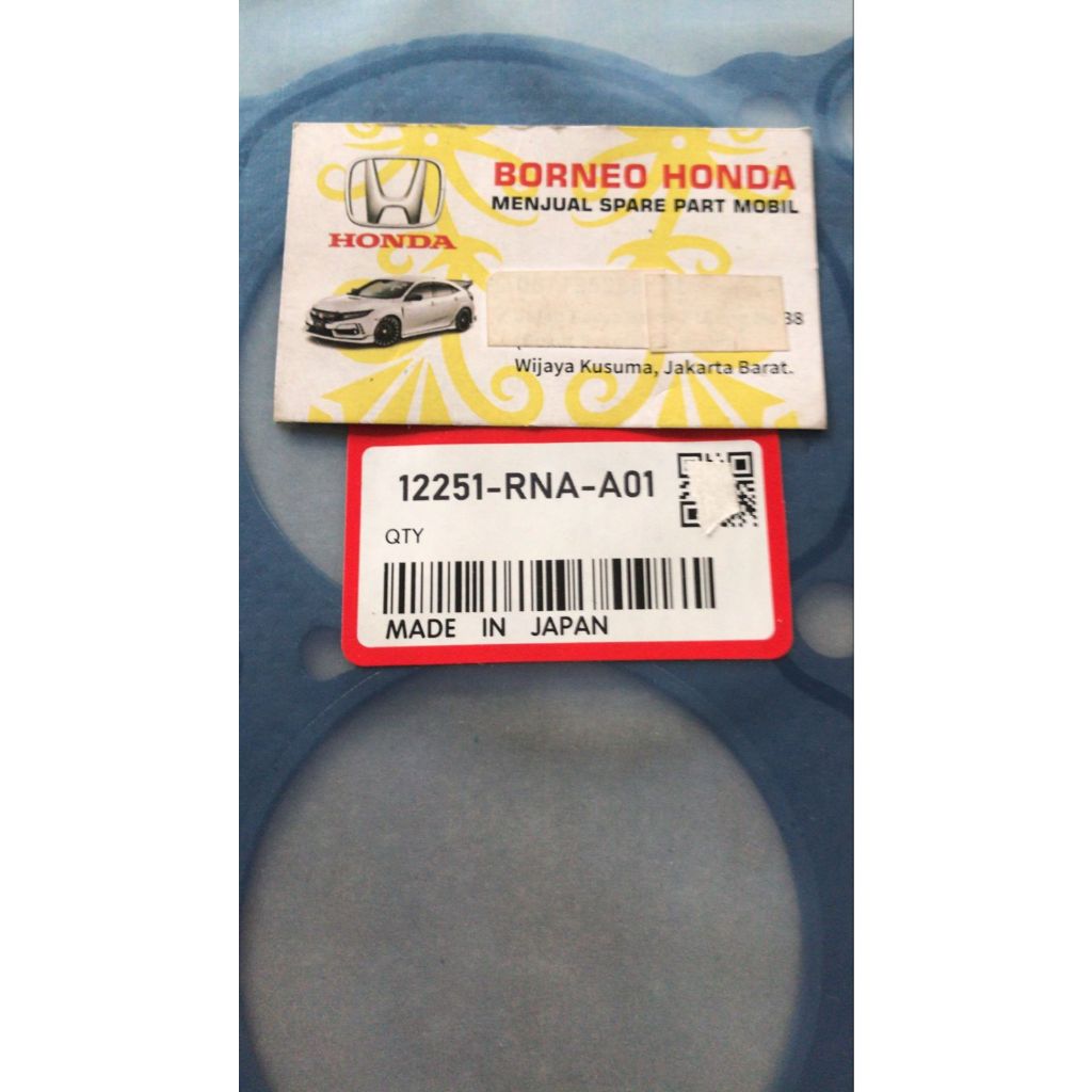 Paking DEKSEL PACKING GASKET CYLINDER HEAD CIVIC FD1 FD4 FB1 FB3 SEDAN ...
