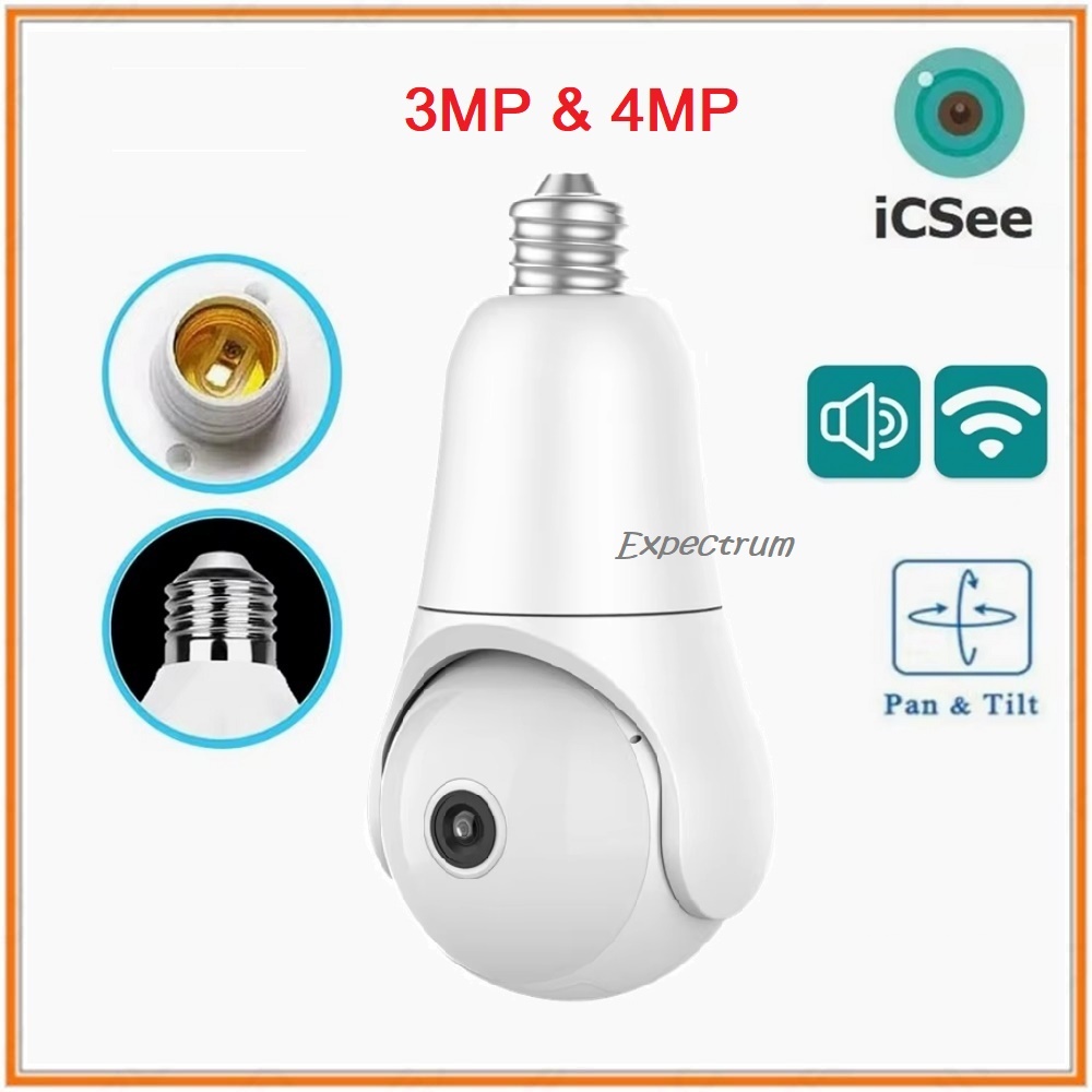 Ipcam Bulb 360 / IP Camera 360 bulb ICSee 1080P CCTV | Shopee Philippines