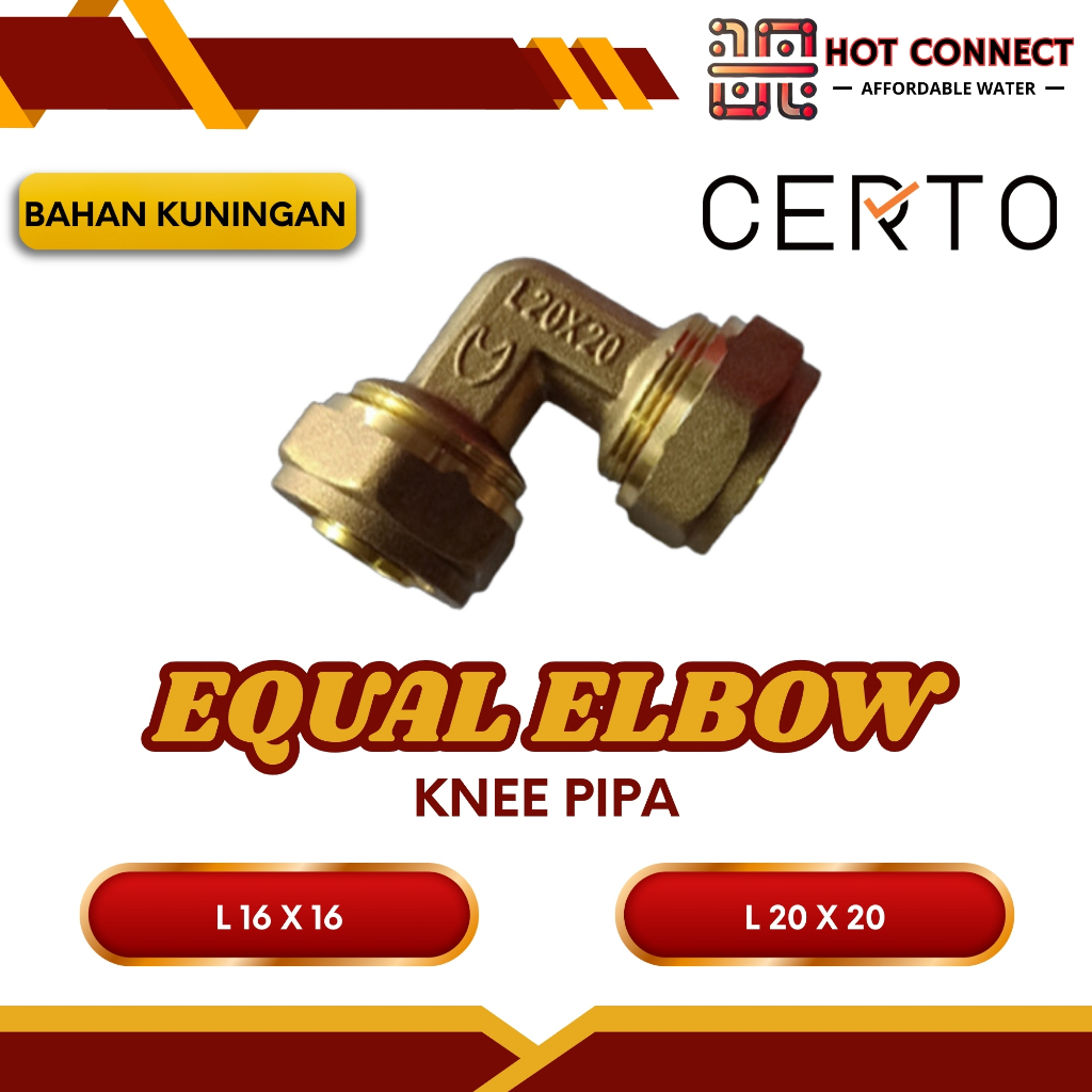 SIKU Keni Drat Connection Certo / Equal Elbow Hot Water Pipe Elbow 16mm ...