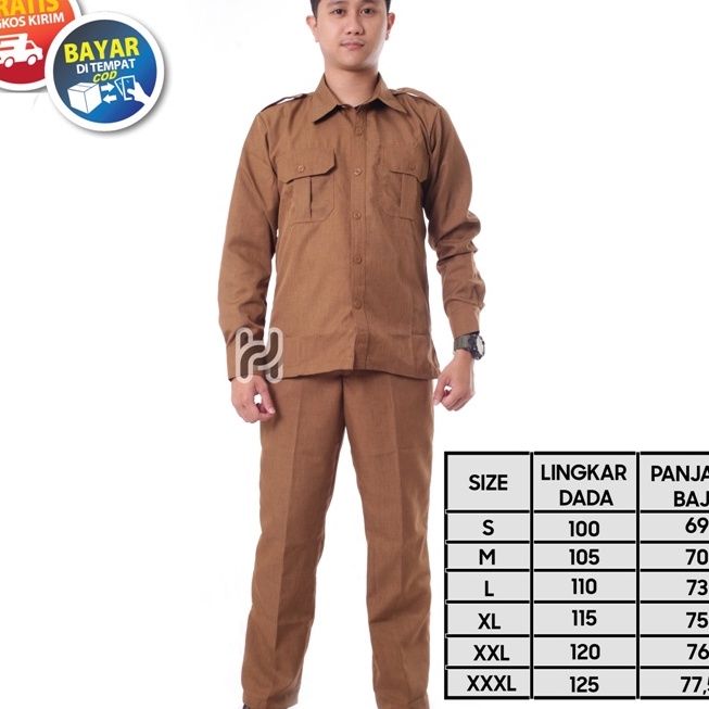 Hj6 Civil Servant Uniform Long Sleeve Men's Local Government Uniform ...