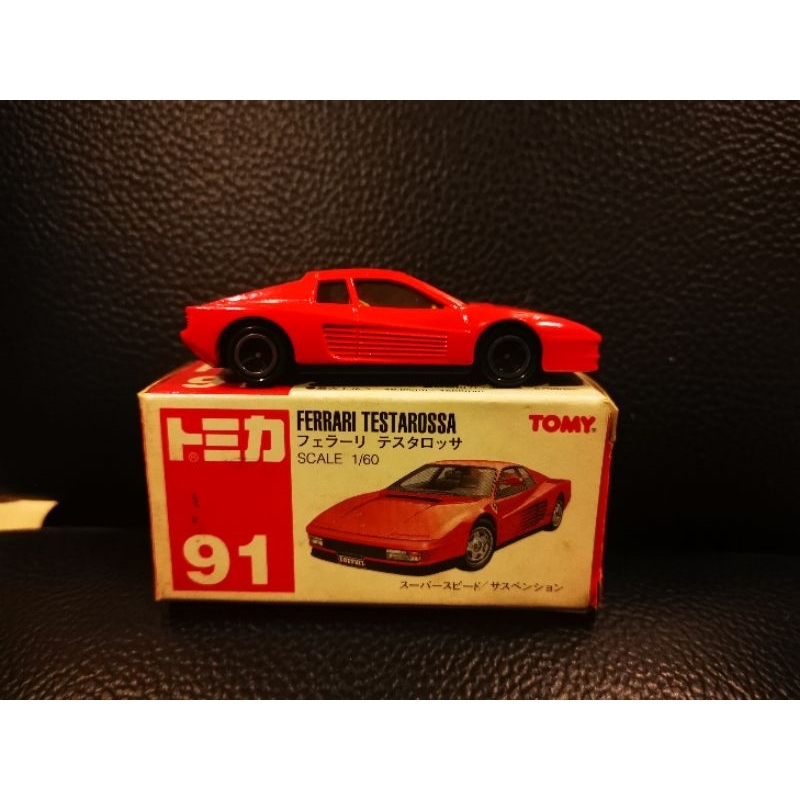 MERAH Takara Tomy Red Tomica Regular no. 91 Ferrari Testarosa Red China ...