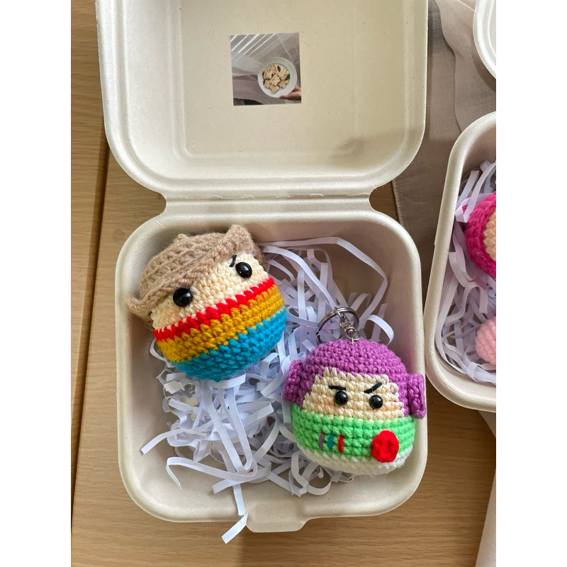 Woody and buzz keychain crochet knitted doll | Shopee Philippines