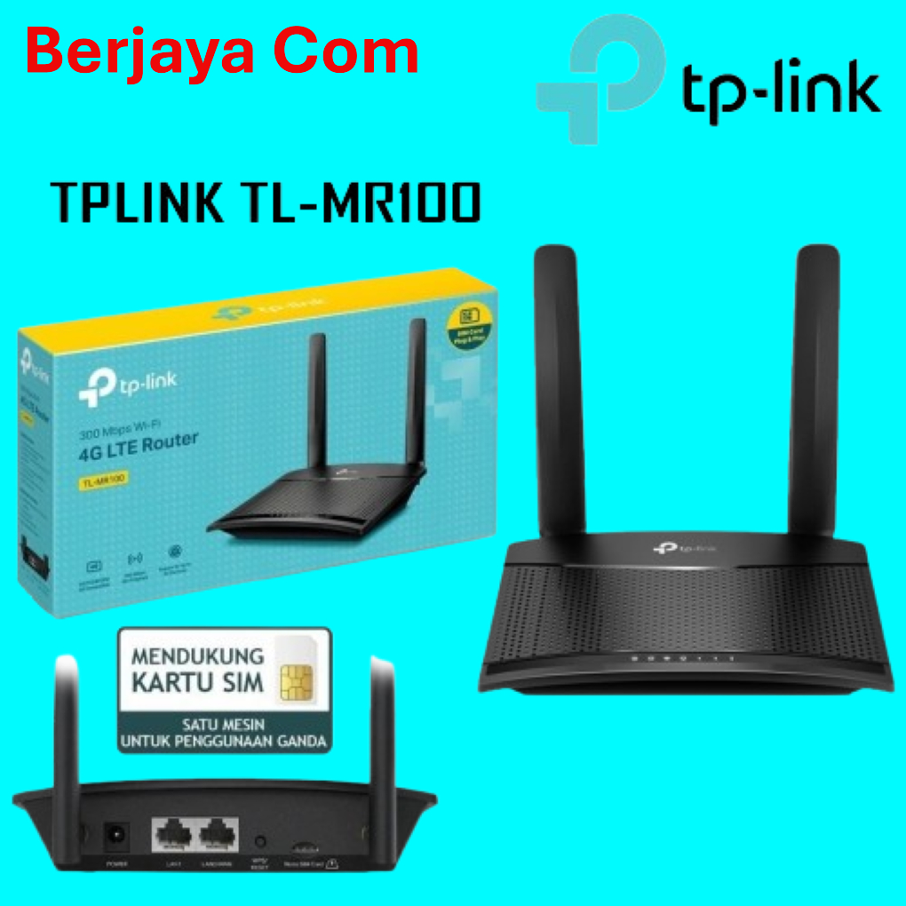 Tplink MR100 TL-MR100 300mbps Wireless 4g Router - Lte Router 4g ...