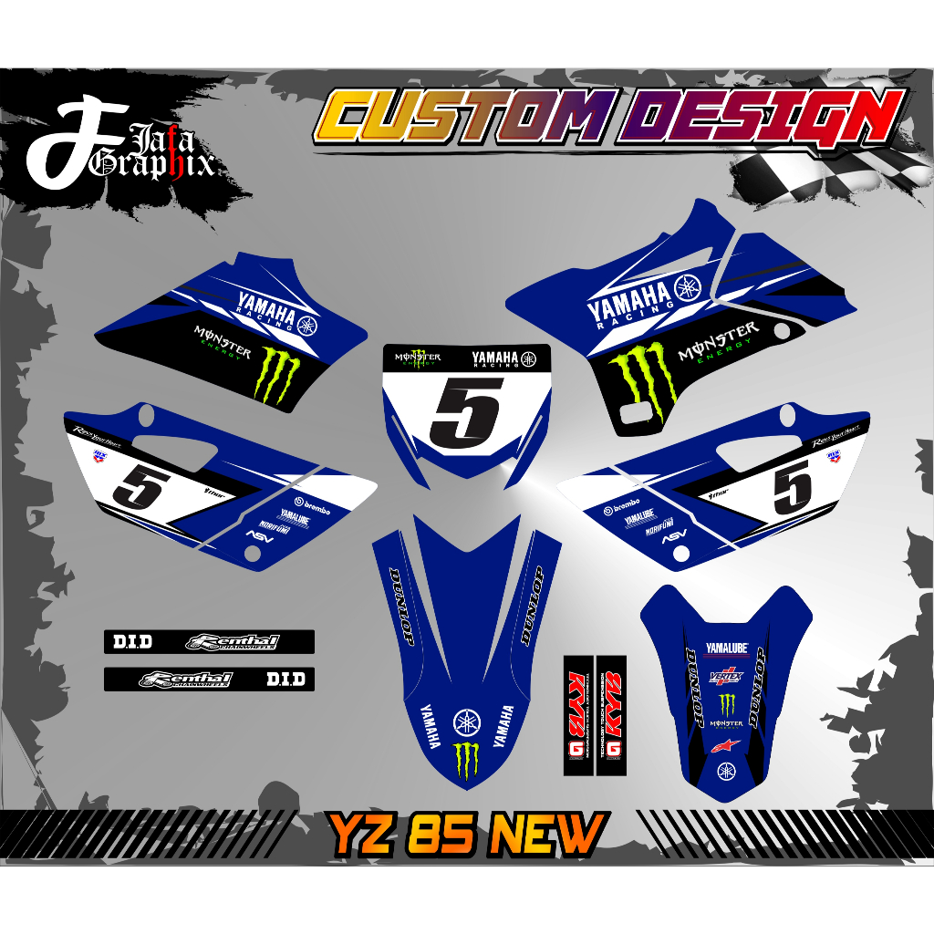 Decal STICKER YZ 85 NEW FULL BODY/DECAL STICKERS RBT FREE CUSTOME ...