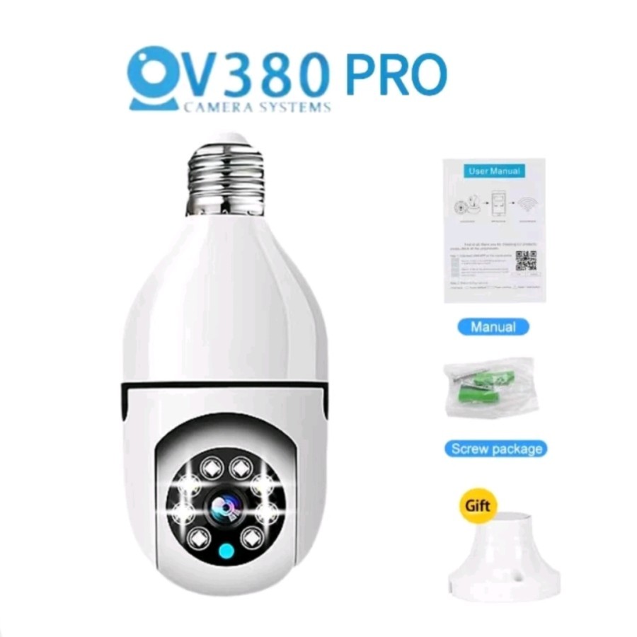 V380 Pro CCTV Camera Light Camera 1080P HDCCTV Wifi Bulb 360 PTZ ...
