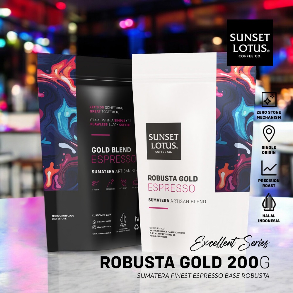 Sunset Lotus Robusta Gold Espresso 200g | Shopee Philippines