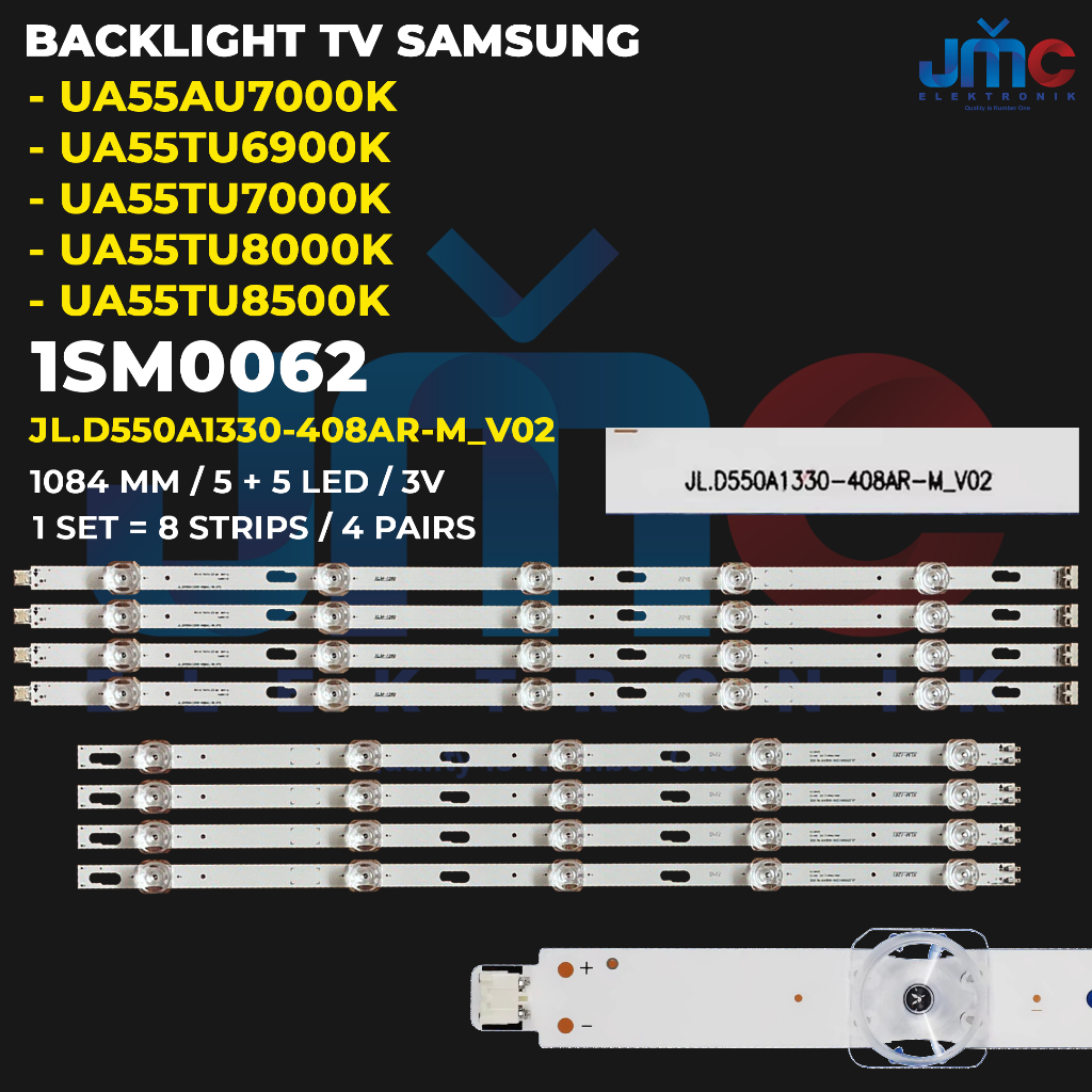 SAMSUNG 55 Inch TV Backlight UA55TU7000K UA55AU7000K UA55AU7000 UA55TU8000K UA55TU8500 ...