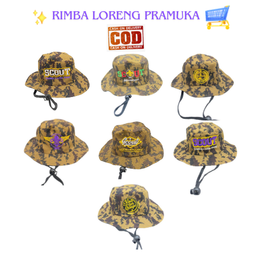 RIPSTOK EMBROIDERED SCOUT JUNGLE HAT//PREMIUM QUALITY/ ! | Shopee ...