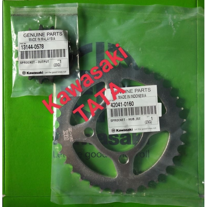 W175 front and rear Gear, W175 TR. Original Kawasaki. | Shopee Philippines