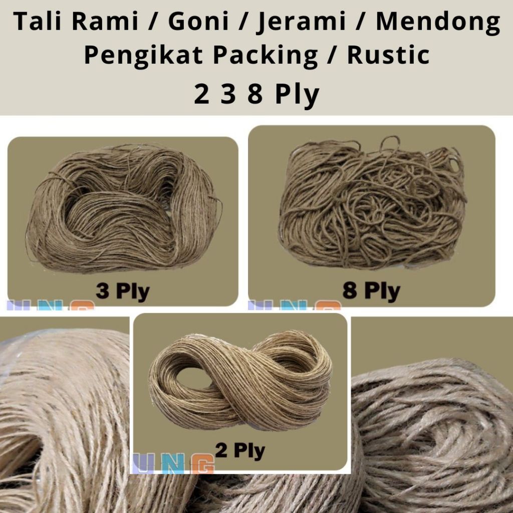 Hemp Rope 2 3 8 ply 500gram Jute / Straw / Mendong / Packing Tie ...