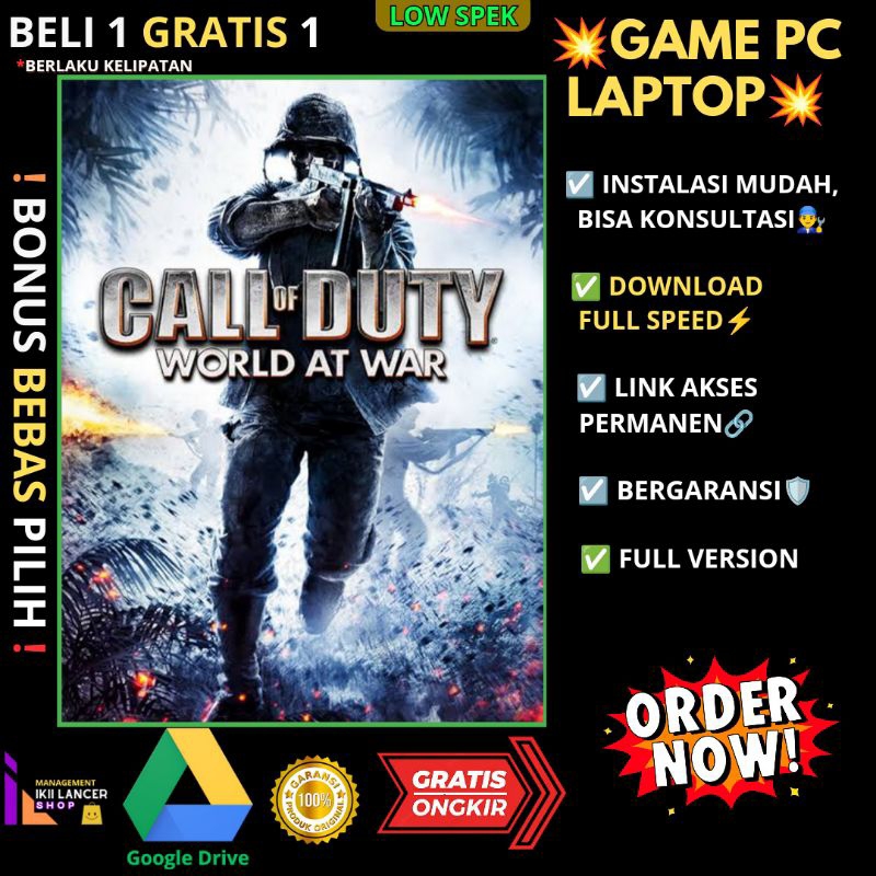Call of Duty World at War (2008) - PC LAPTOP GAMES - ORIGINAL WINDOWS | Shopee Philippines