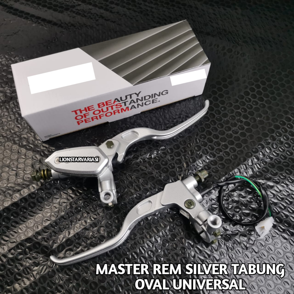Master Brake Set Left Right Silver E2 Oval 14 MM Universal Automatic ...