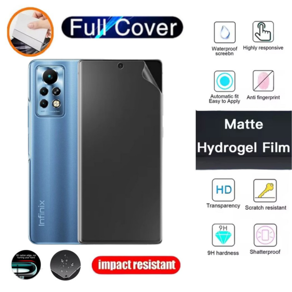 Anti-Scratch Hydrogel Matte Film Screen Protector Anti-Oil Infinix Note ...