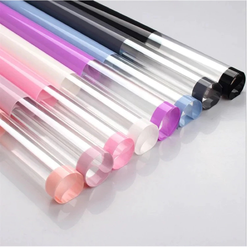 [5 Sheets] WIDE Frame Clear Transparent Cellophane Bucket Flower ...