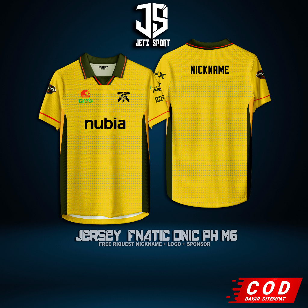 Fnatic ONIC PH Special M6 JERSEY New 2024 (free custom nickname ...