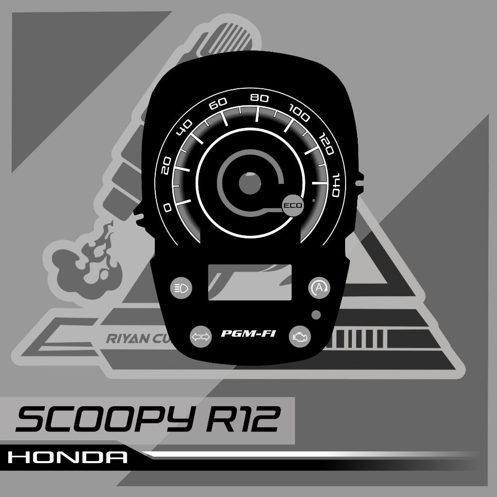 Honda SCOOPY R12 CUSTOM SPEEDOMETER BOARD | Shopee Philippines