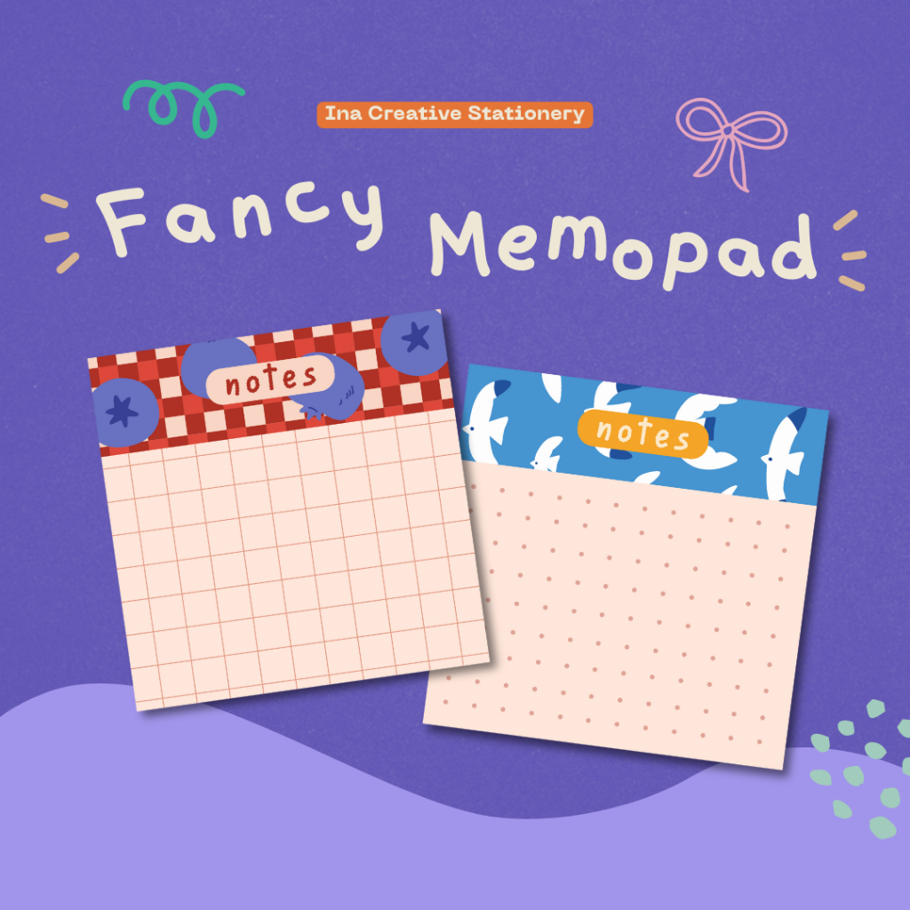 Ina Creative Fancy Memopad Mini | Aesthetic Memopad | Mini Sticky Note ...