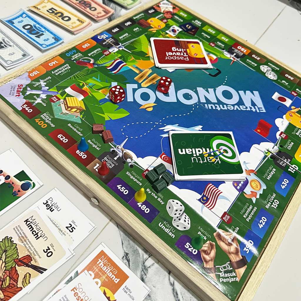 Elco - State Monopoly (large and complete world monopoly game) | Shopee ...