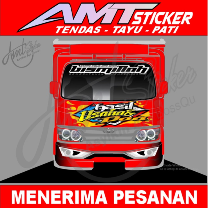 DYNA TRUCK FRONT CABIN DECAL STICKER BUSINESS AND PRAYER RESULTS ...