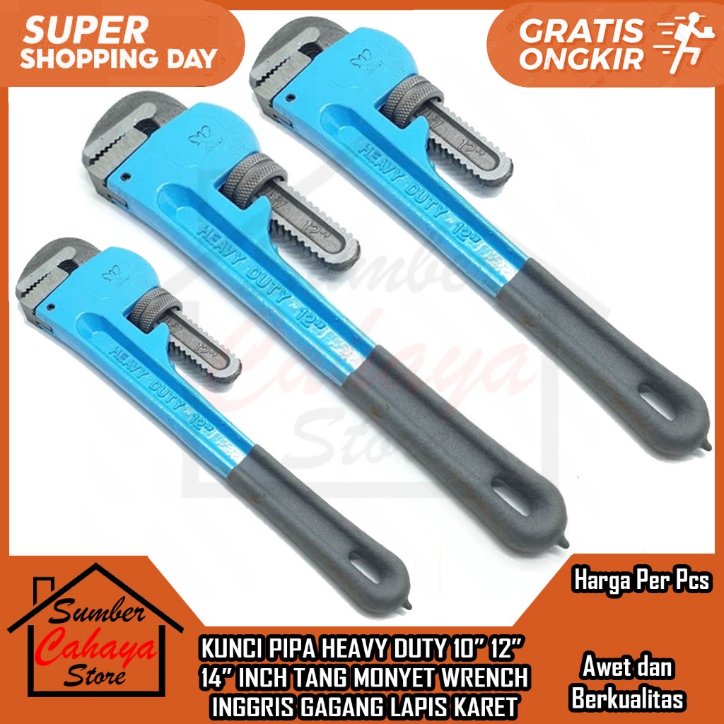 Heavy Duty Pipe Wrench 10 3 12 3 14 3 Inch Monkey Pliers Wrench ...