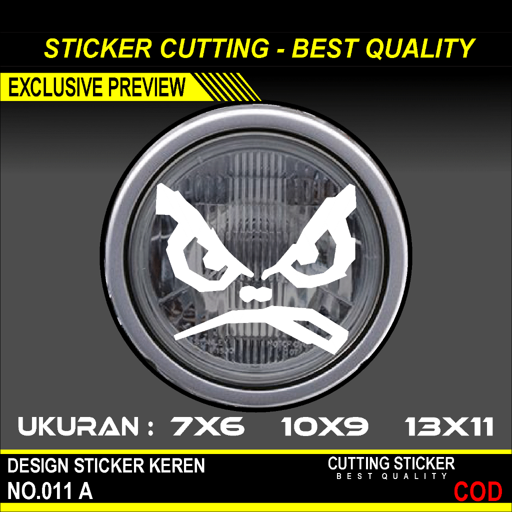 Motorcycle LIGHT CUTTING STICKER | Motorcycle VISOR CUTTING STICKER ...