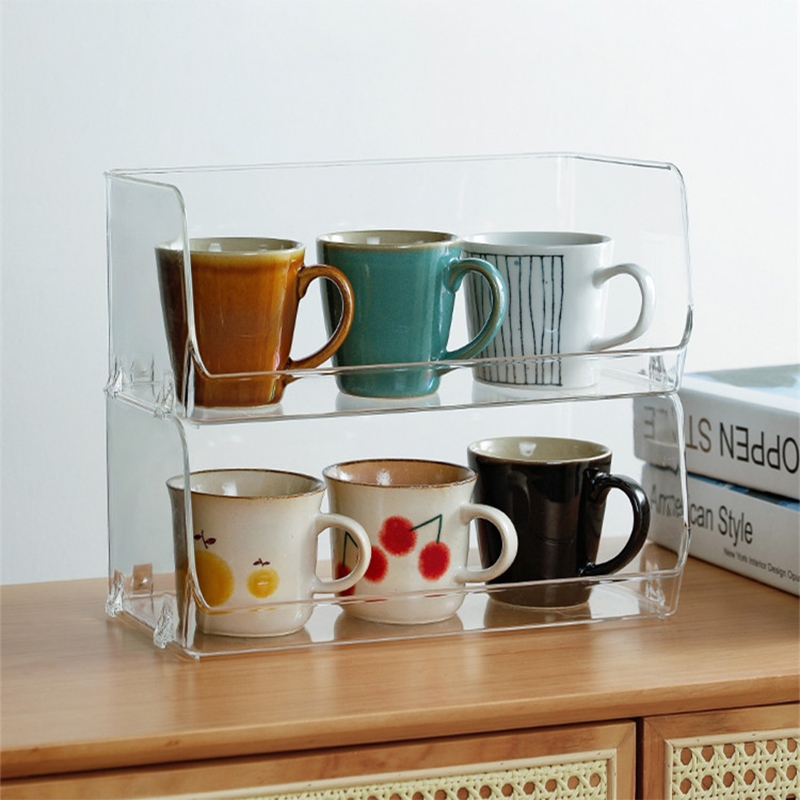 Megam Acrylic Desk Shelf Storage Accessories Miniature Shelf ...