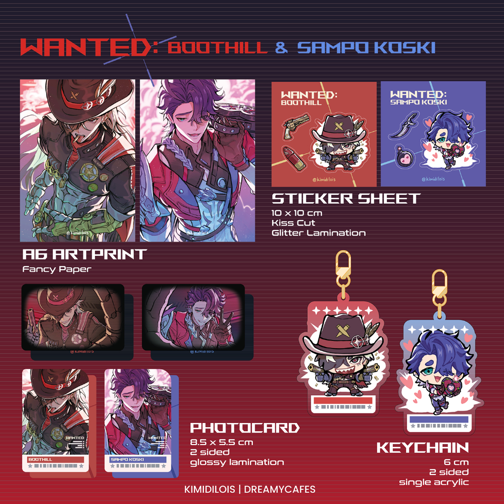SAMPO Wanted - Boothill & Shampoo Merch Set | Shopee Philippines