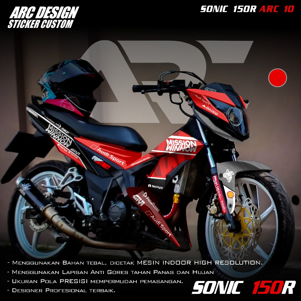 Newest Decal Sticker Honda Sonic 150R Full body - Sonic 150 R Fullbody ...