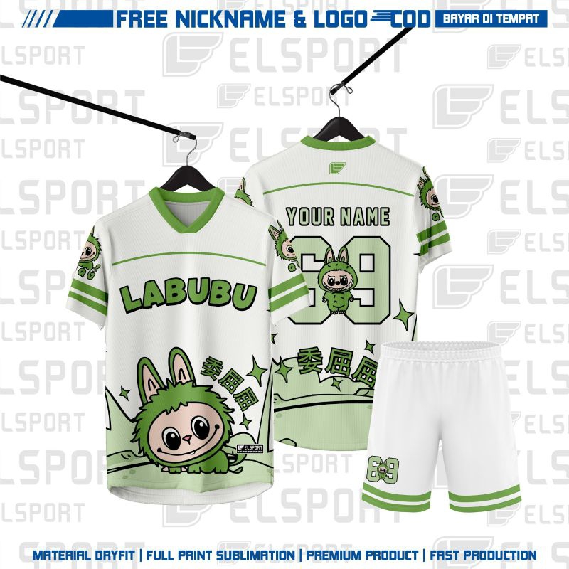 Labubu ququ white Jersey. Free to add name and back number | Shopee ...