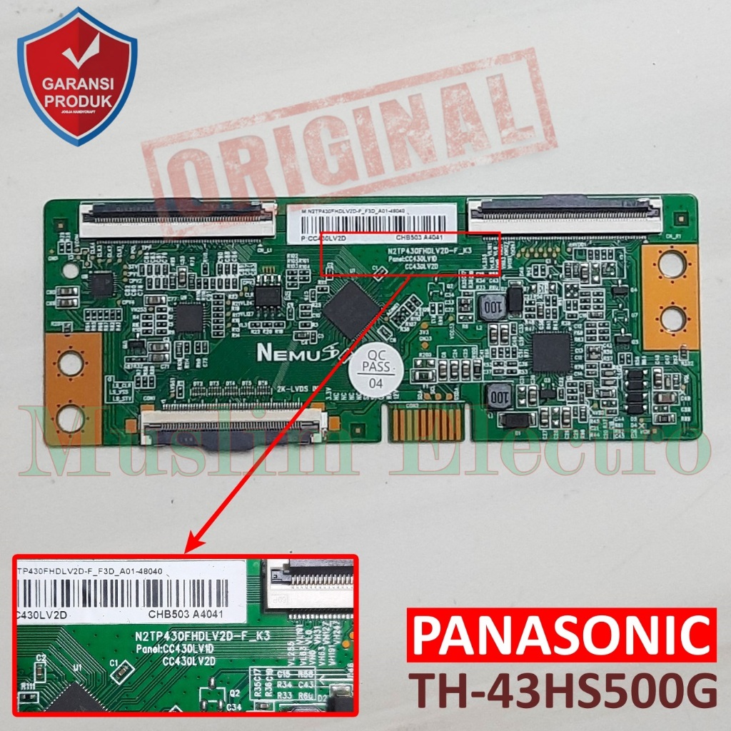 Tcon LED TV Panasonic TH-43HS500G TH-43HS500 43HS500G 43HS500 | Shopee ...