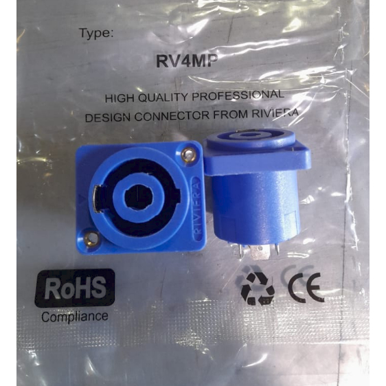 Riviera RV4MP Blue Spicon Socket / Female Speakon Socket HRG Audio ...