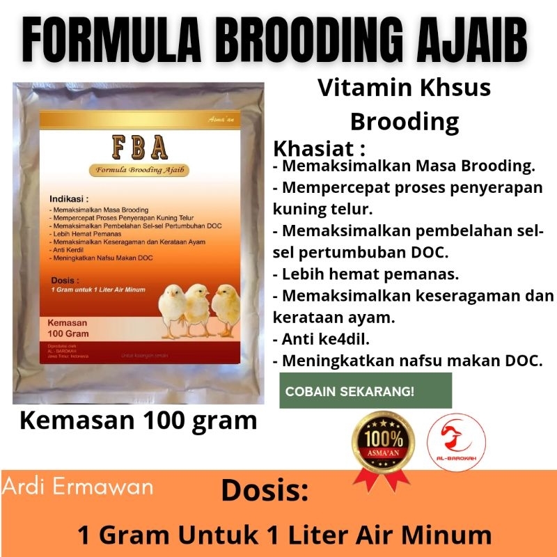 Brooding Vitamin-Magic Brooding Formula (FBA) | Shopee Philippines