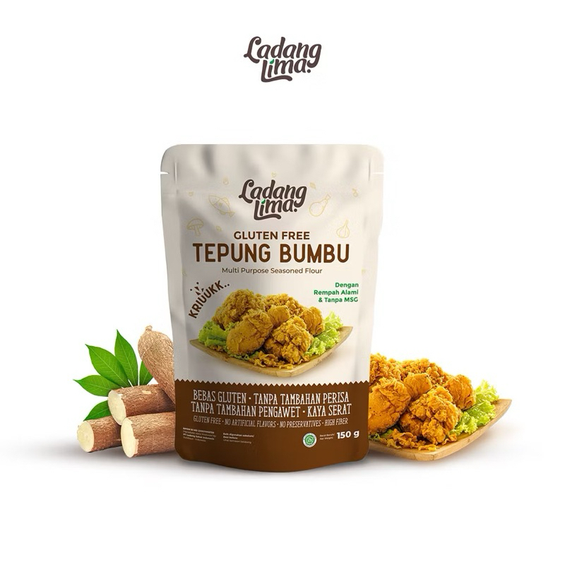 Ladang Lima Multipurpose Seasoning Flour 150g - Natural Spices NO MSG ...