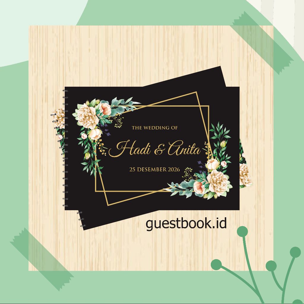 Custom Wedding Guest Book Simple Rustic / Custom Invitation Guest Book ...