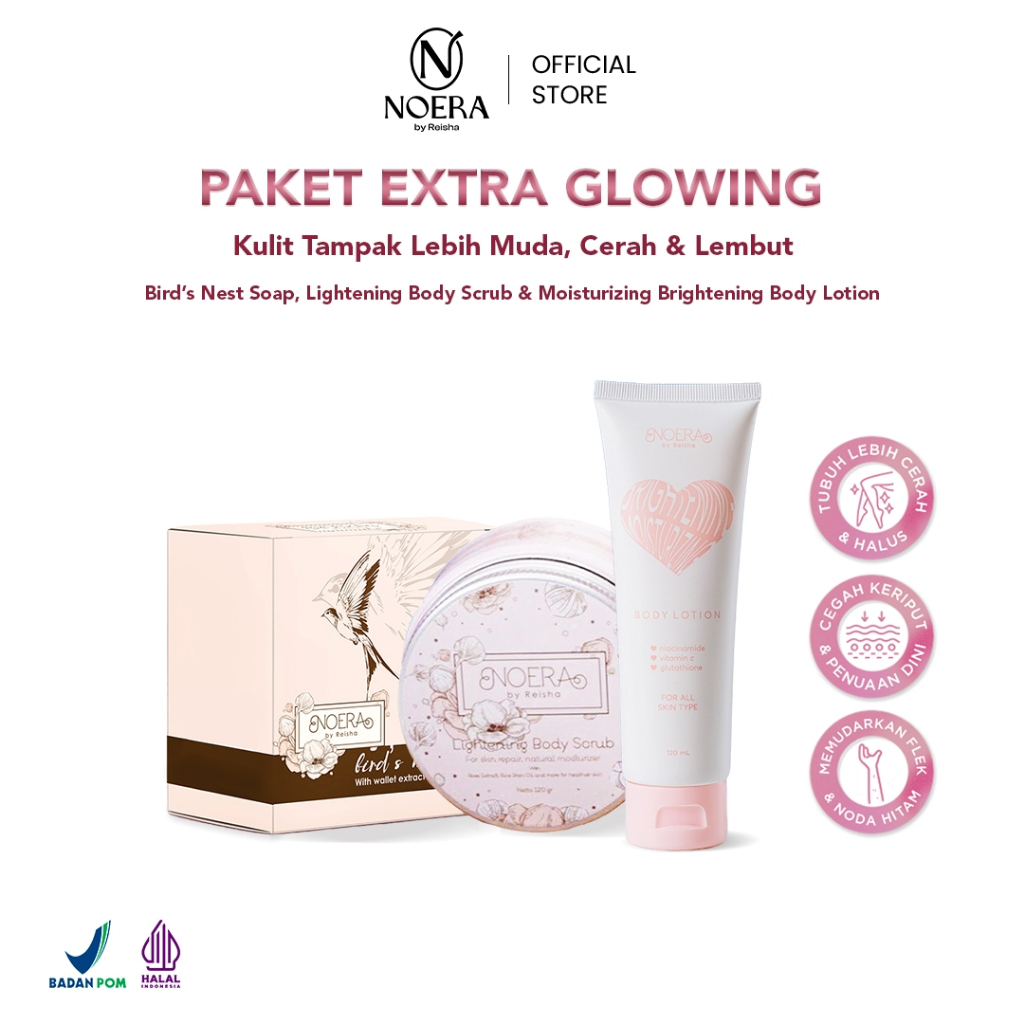 Noera Extra Glowing Package | Noera Bird's Nest Soap, Noera Lightening ...