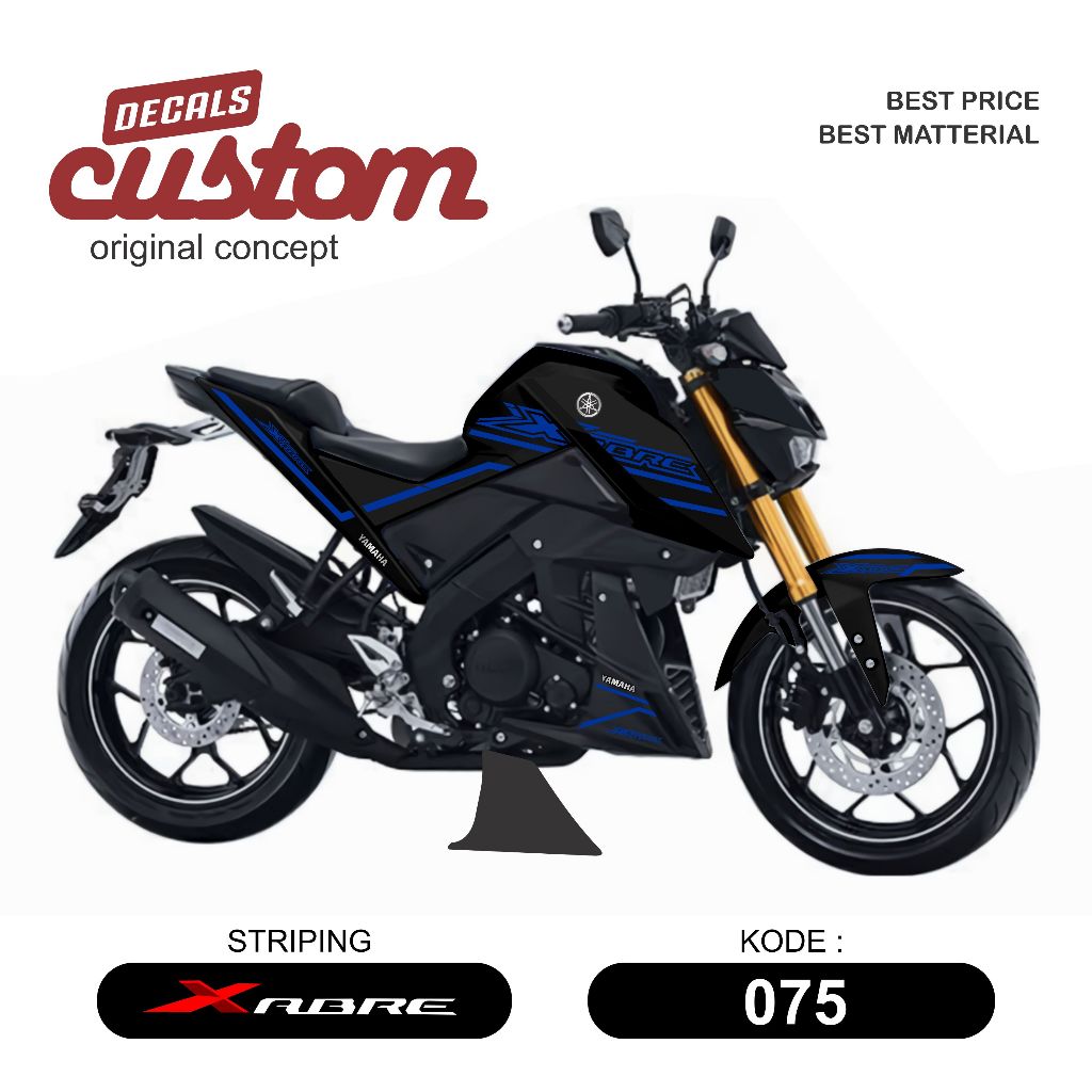 Yamaha x abre motorbike sticker striping yamaha xabre decal x abre 150 ...
