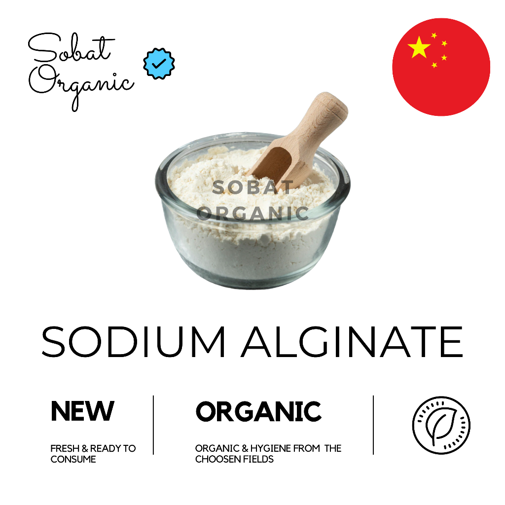 Sodium Alginate Food Grade Chinese Alginate SFC Sodium Alginate 100 gr ...
