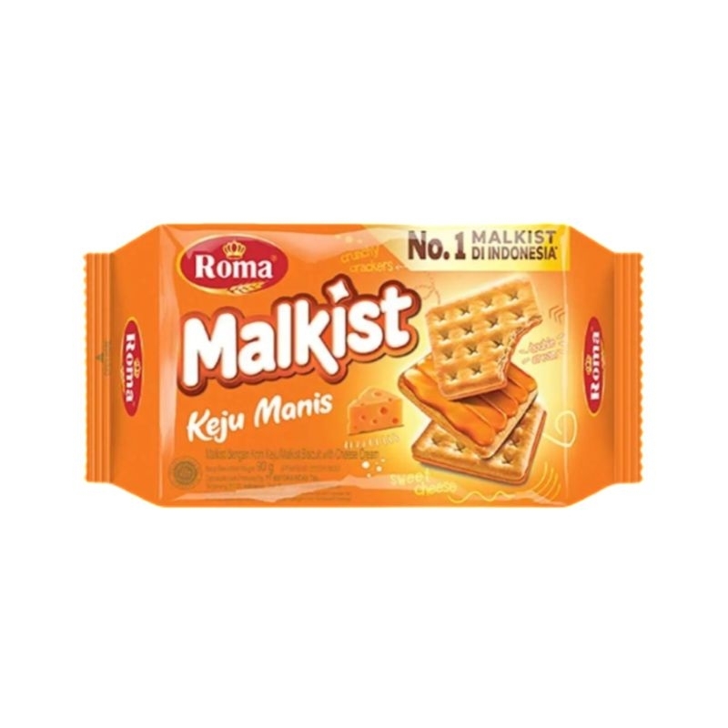 Roma Crackers Malkist Sweet Cheese 90G | Shopee Philippines