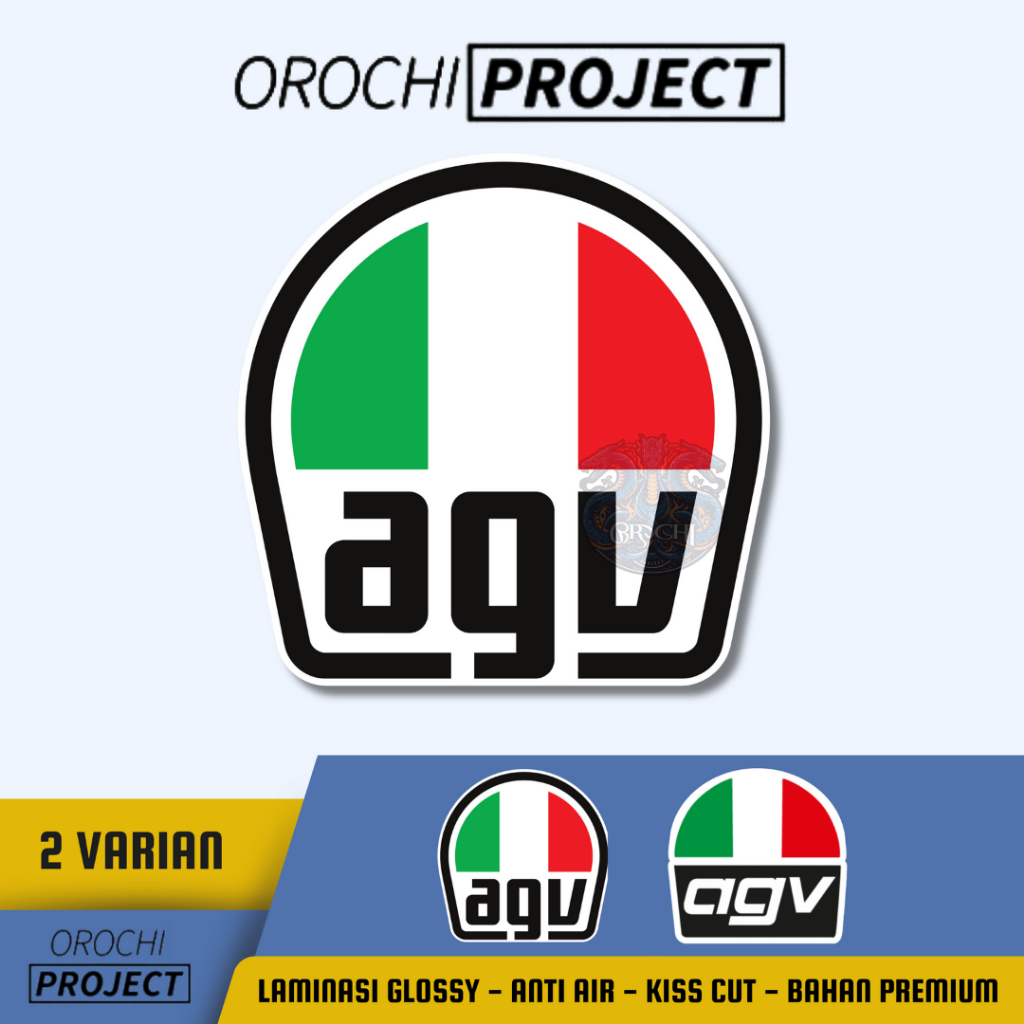 Agv Helmet Brand Logo Sticker Vinyl Glossy Waterproof HP Laptop Tumbler ...