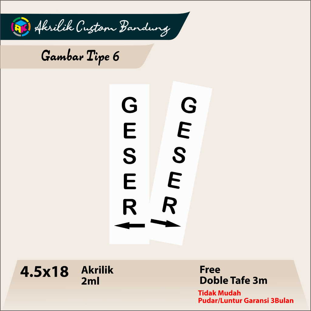Acrylic Slide Type 6 Acrylic Signage CUSTOM | Shopee Philippines