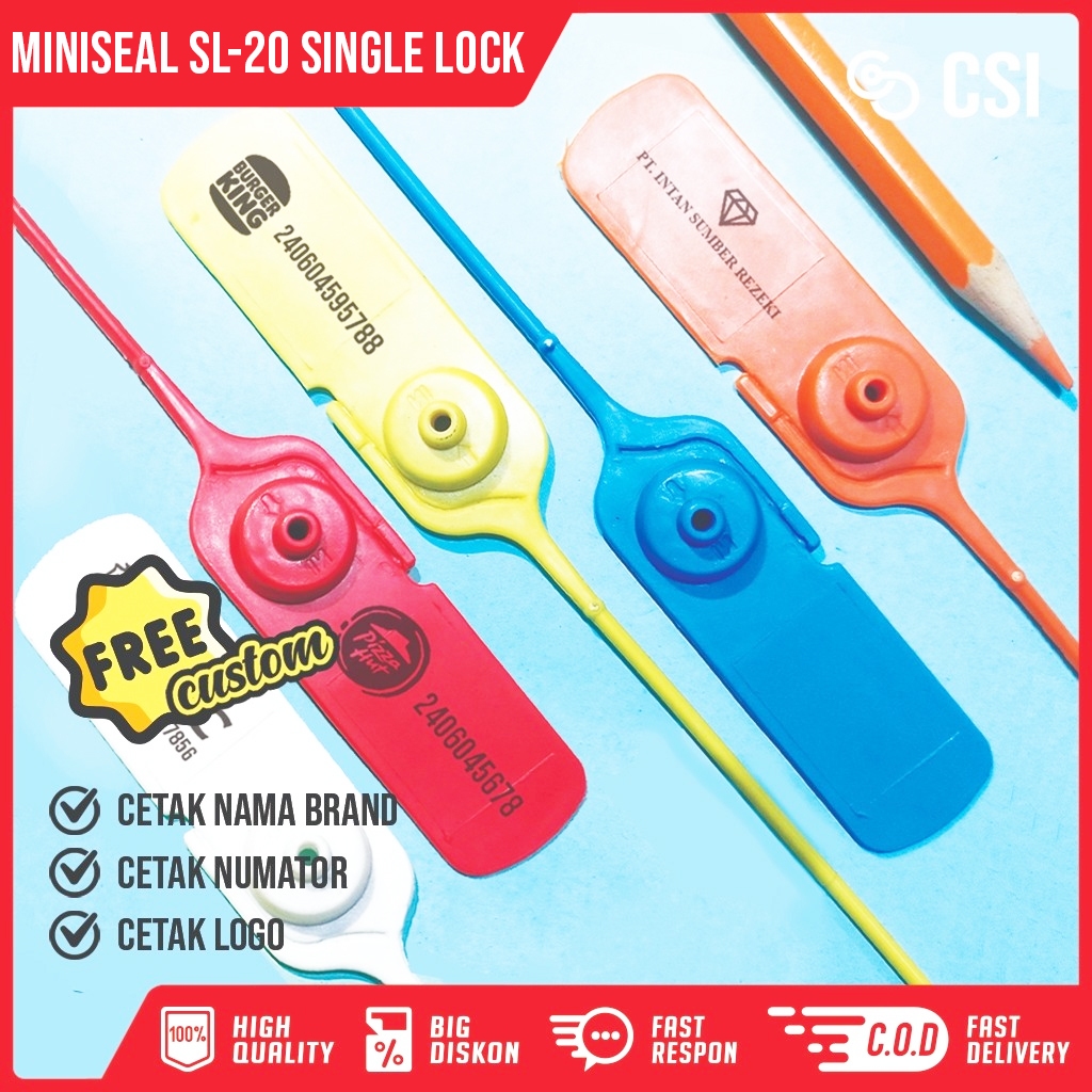 Csi SL20 Locis Seal Miniseal Single Lock Security Mini Plastic Seal One ...