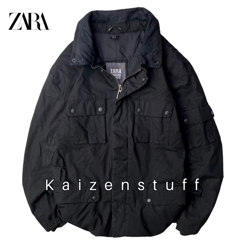 Zara Man Tactical M65 Multipocket Parka Casual Jacket | Shopee Philippines