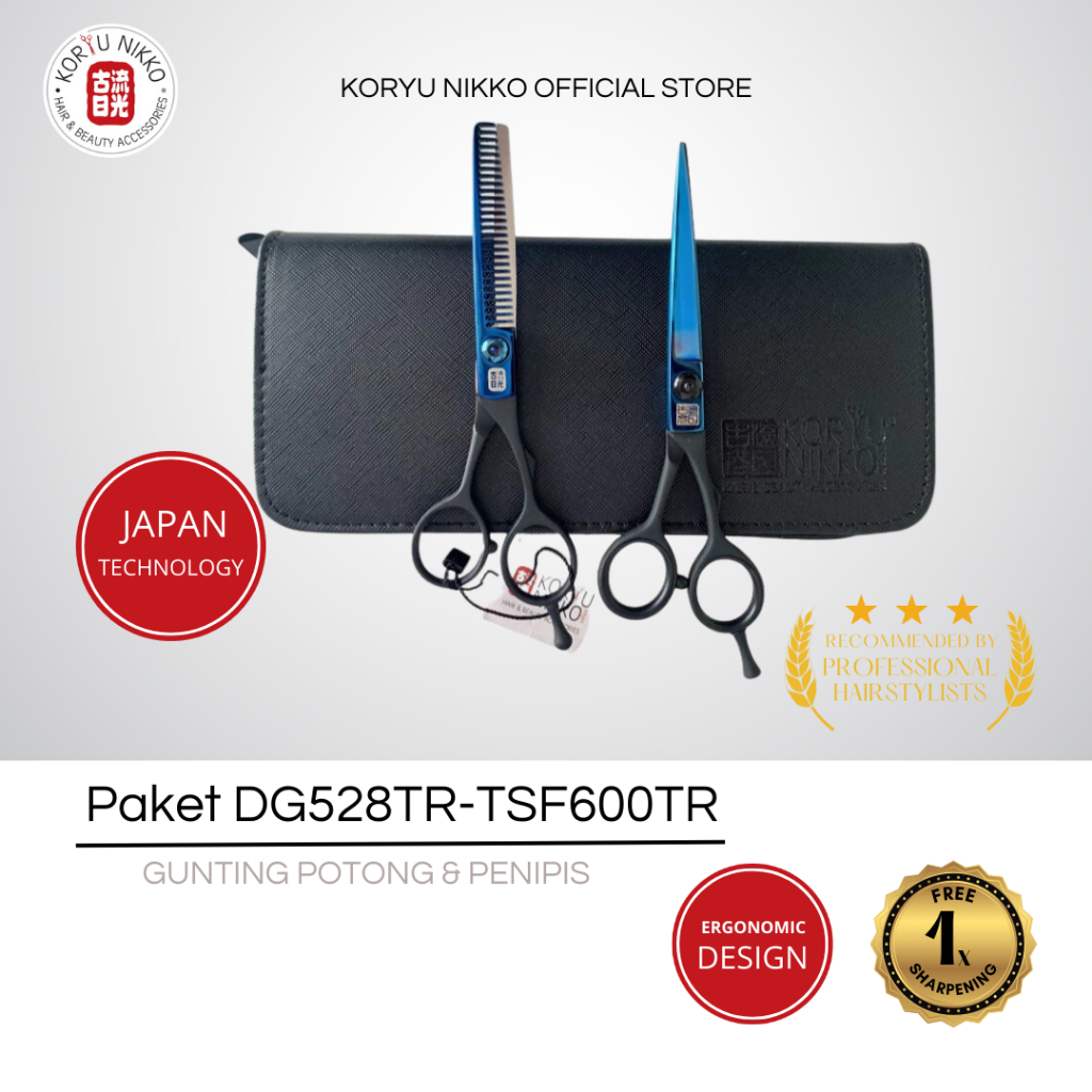 Koryu Nikko - Scissors - DG528TR-TSF600TR Scissor Package - Navy ...