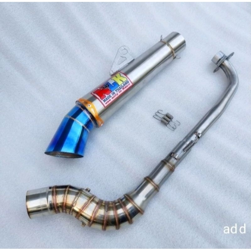 Open pipe 1 set NLK BIG ELBOW Exhaust racing muffler for wave 100/110 ...