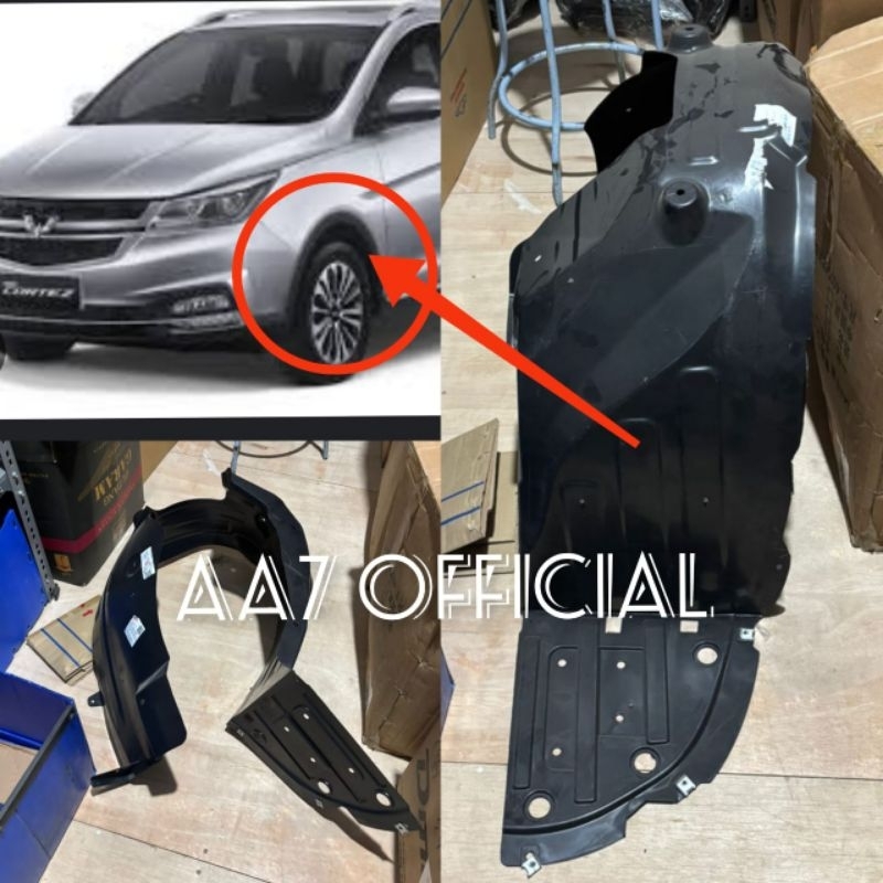 Fender liner fender under top of wuling cortez front wheels | Shopee ...
