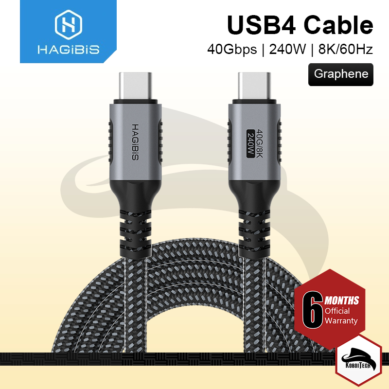 KOBOITECH - DATA CABLE PD CHARGER THUNDERBOLT 3 4 HAGIBIS USB TYPE-C TO ...